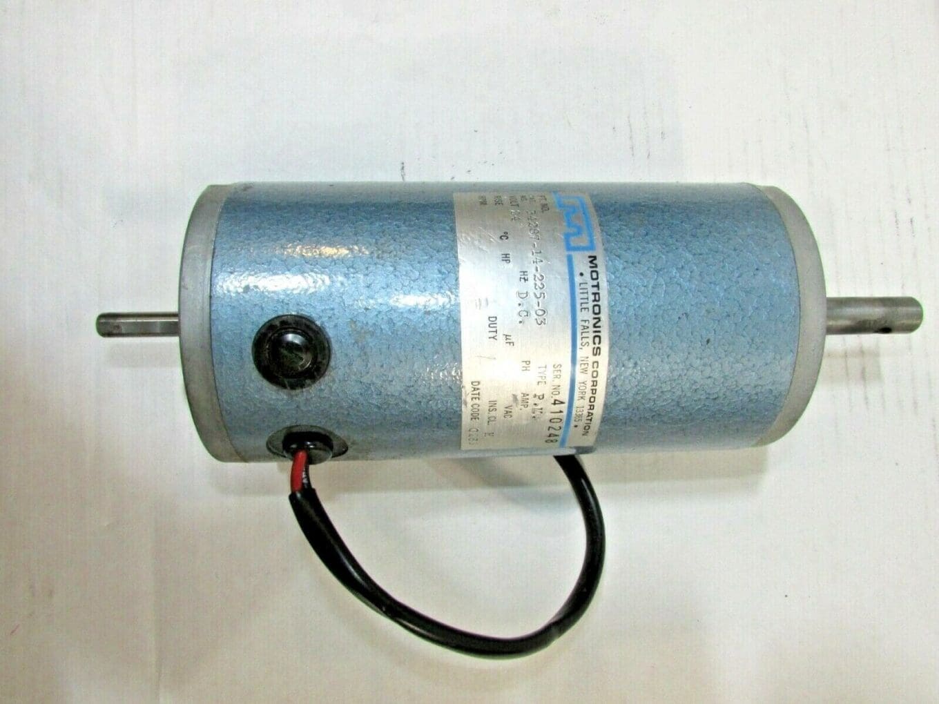 Motronics Corporation 34287-14-225-03 24VDC Permanent Magnet Motor ...