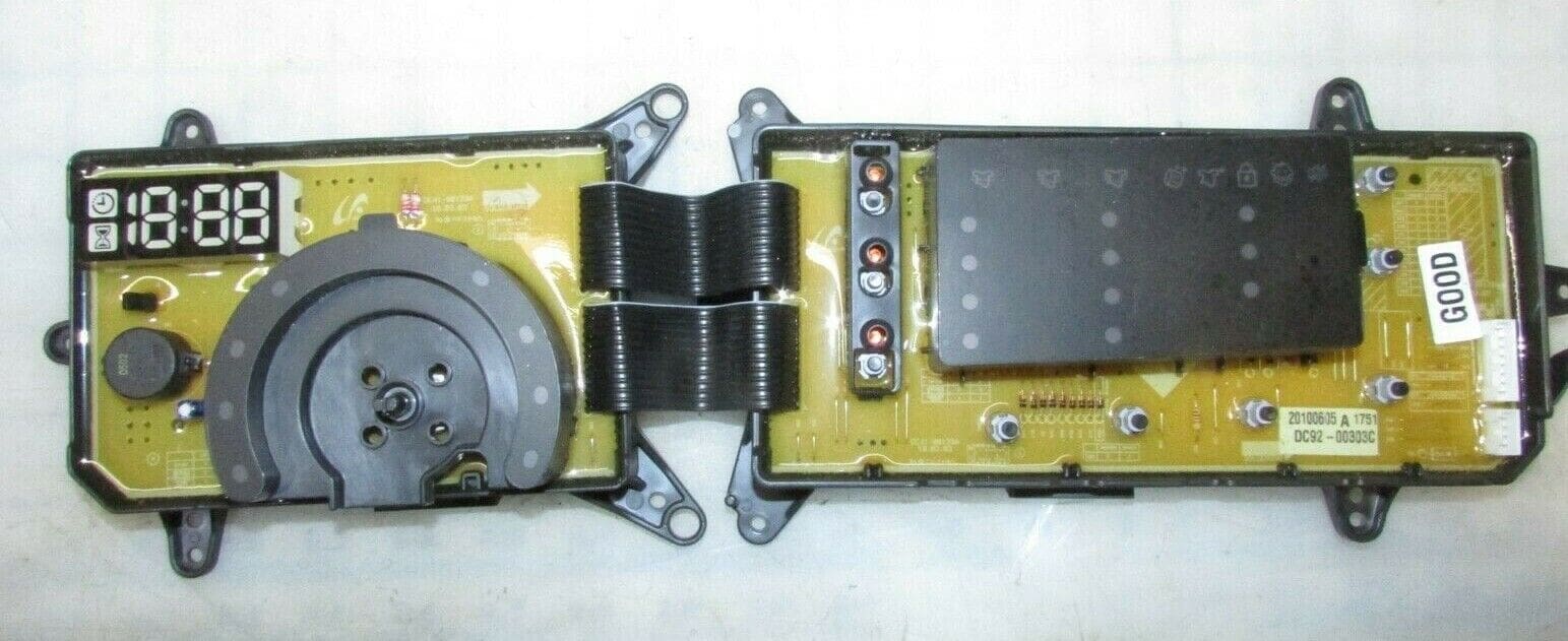 Samsung Washer Control User Interface Board DC92-00303C - ZOMBIE COMPONENTS