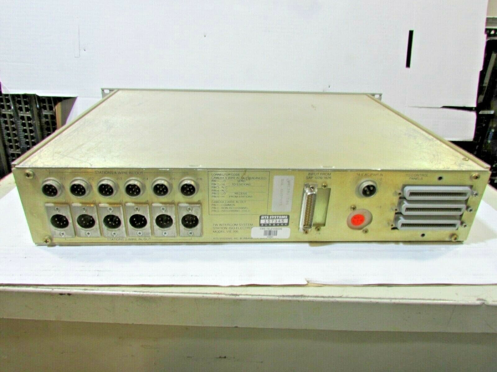RTS Systems TW Intercom System Station Iso Electronics Vie 306 - ZOMBIE ...