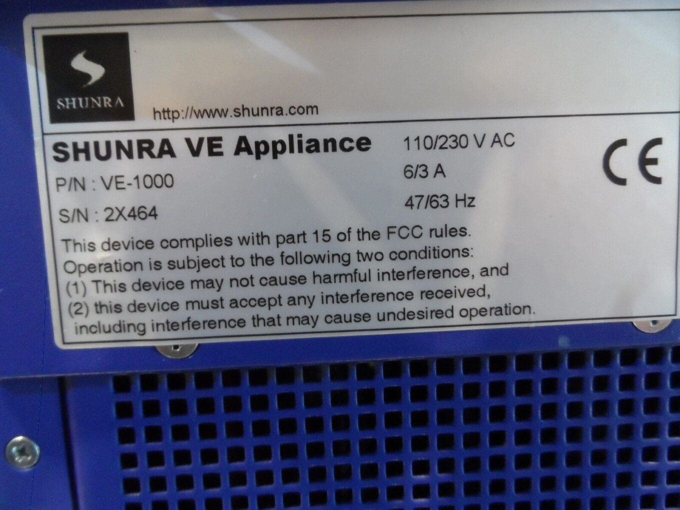 Shunra Ve-1000 Ve Network Appliance Management With Vei-1000C Module - ZOMBIE COMPONENTS