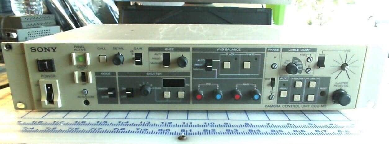 Sony Ccu-M5 Camera Control Unit 97D - ZOMBIE COMPONENTS