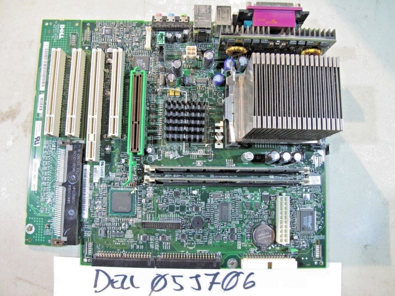 Dell Motherboard 05j706 With 062YVH, 1.60ghz Pentium 4 CPU and 512MB ...