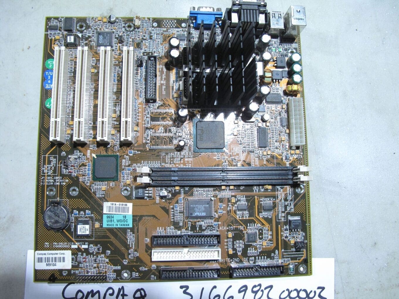 Pwa-Shelby UIB1, 316698200002, Motherboard, Compaq Presario, PGA370 ...