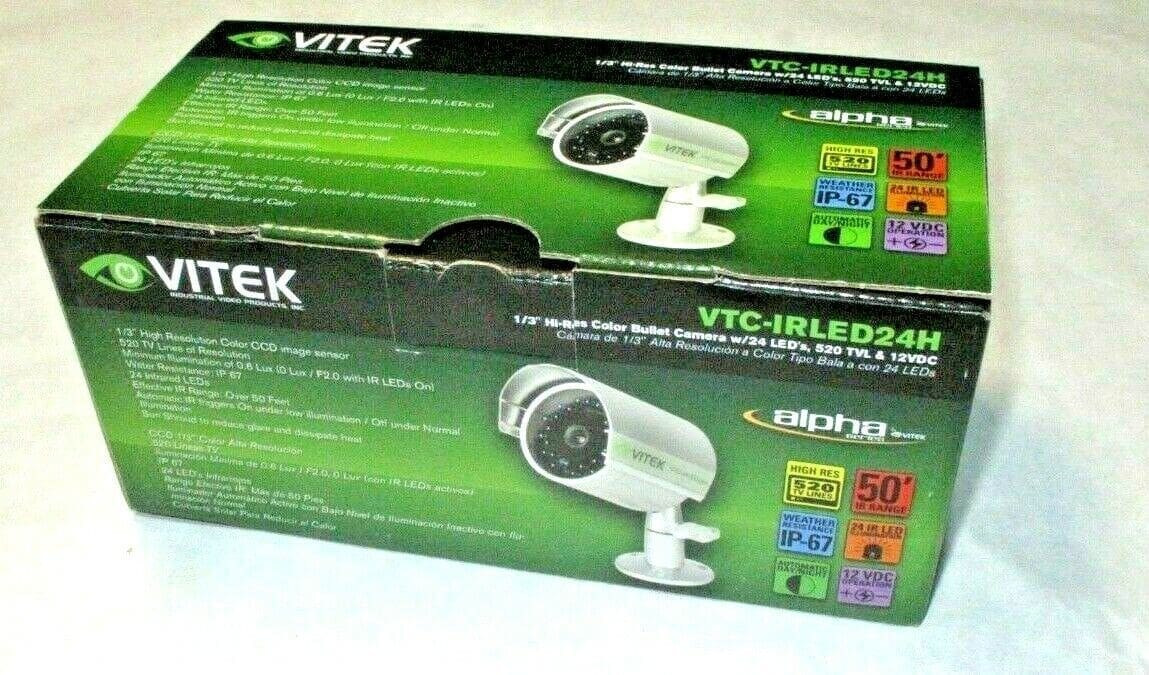 Vitek Alpha Vtc-irled24h IR Bullet Security Camera - ZOMBIE COMPONENTS