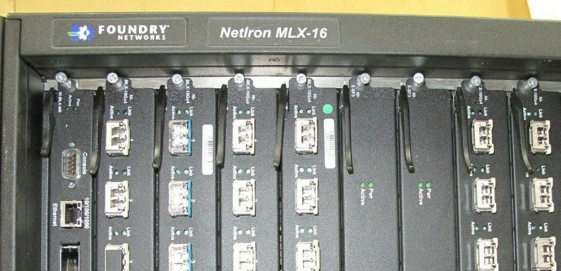 Foundry Networks Netiron Chassis Ni-MLX-16-Ac Loaded - ZOMBIE COMPONENTS