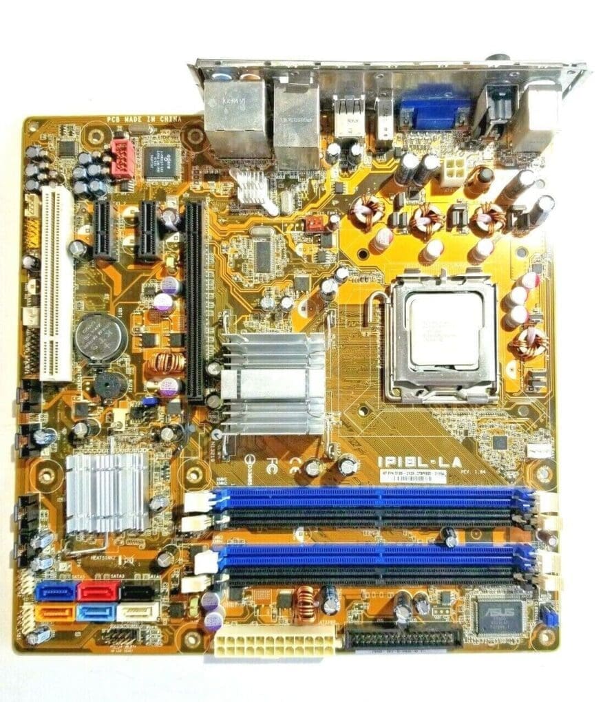 HP 5189-2129 Asus Ipibl-la Motherboard + 2.4ghz Intel Slacr CPU + I/O ...