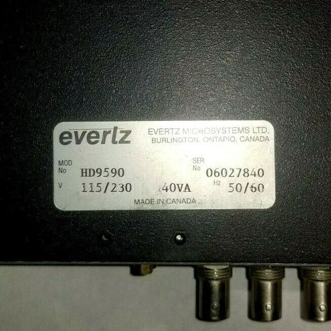 Evertz HD9650 HD Graticule Generator – ZOMBIE COMPONENTS