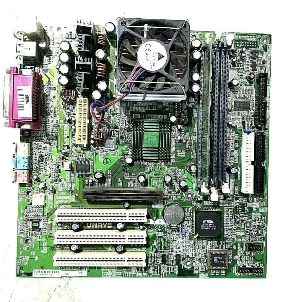 Compaq Uwave Motherboard + 700MHZ Amd Duron d700aut1B CPU + 256MB Ram +H/S & Fan – ZOMBIE COMPONENTS