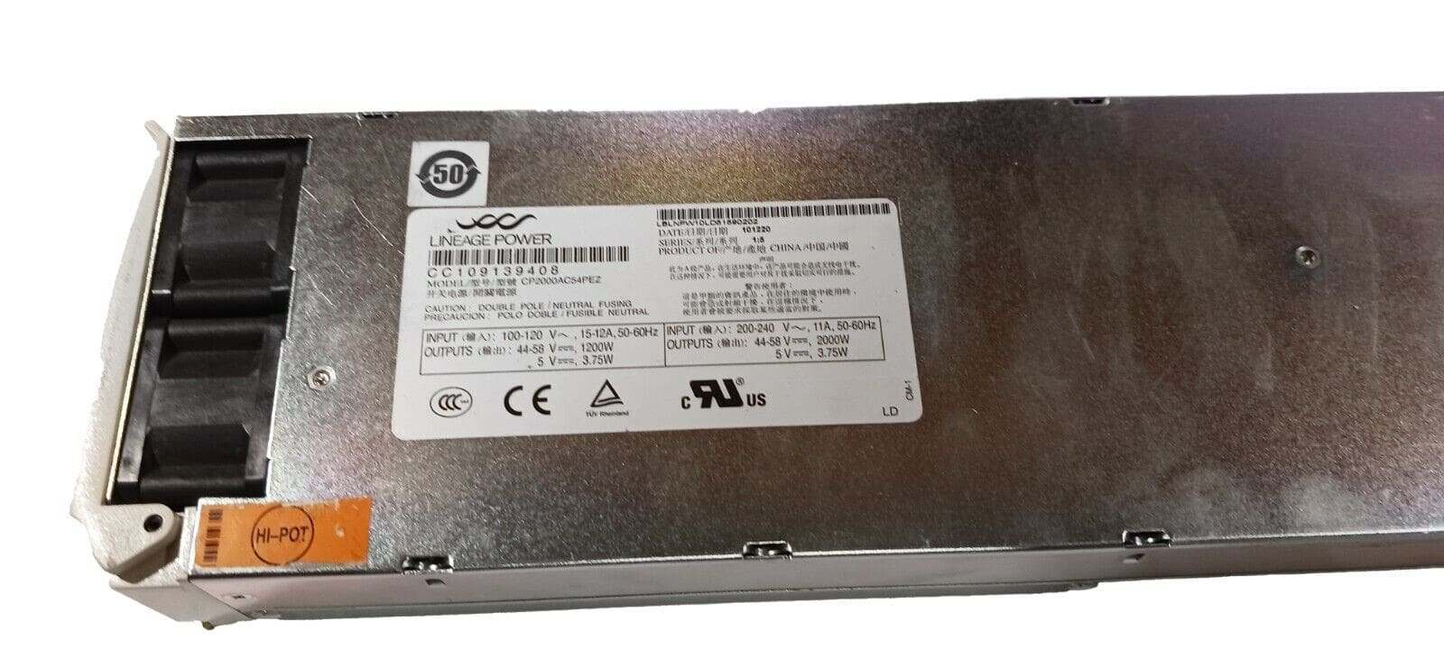 Lineage Power cp2000ac54pez Power Supplies 2000W – ZOMBIE COMPONENTS