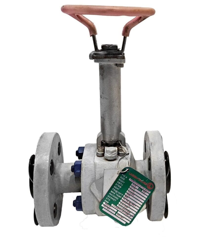 Ladish 3/4″ A105 Ball Valve API 607, 608, 641 Class 300 Fire Safe ...