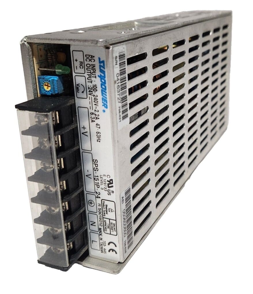 Sunpower Sps-151P-24 150W Single Output Ac-DC Enclosed Power Supply Unit - ZOMBIE COMPONENTS